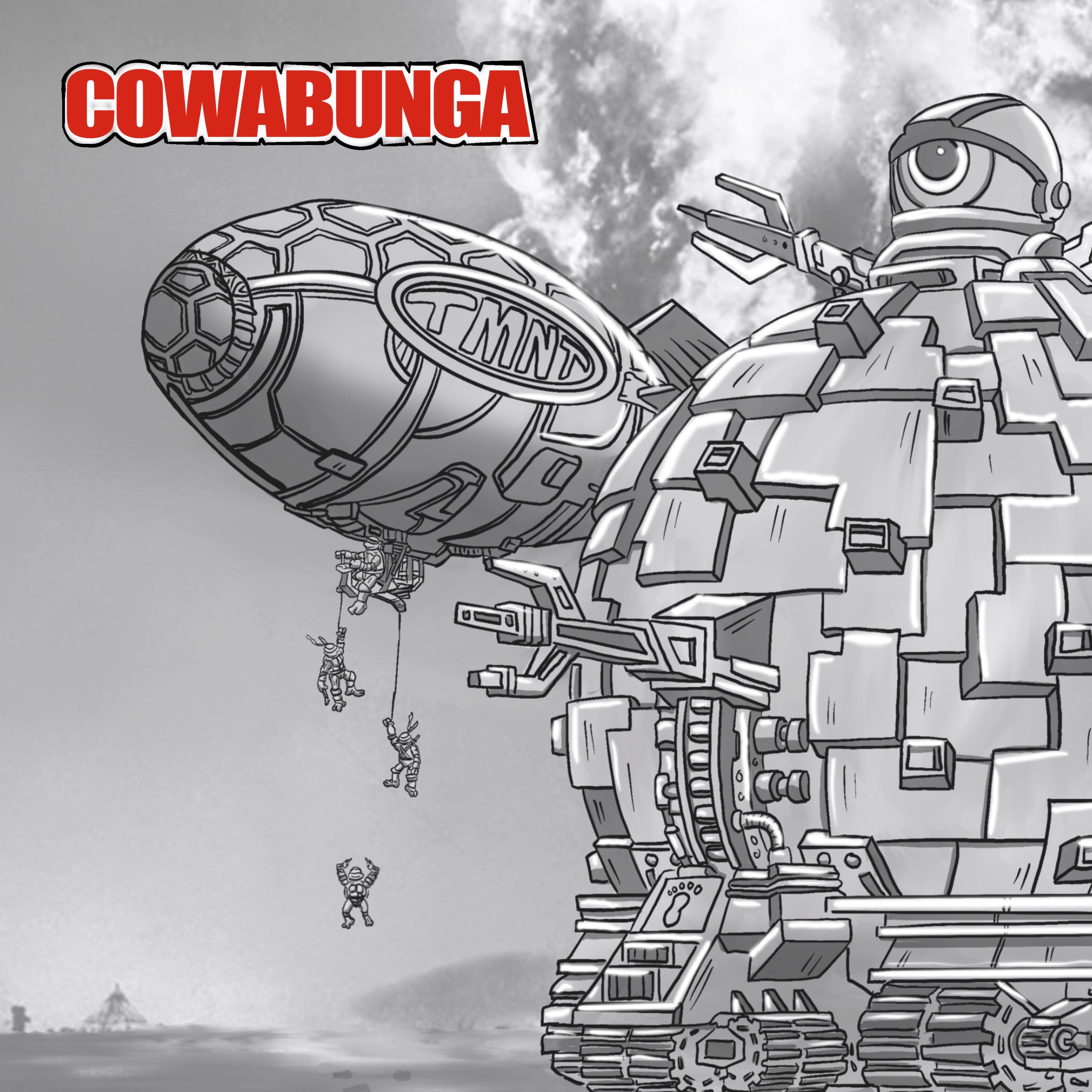 Cowabunga x Led Zeppelin album cover mashup poster – Candabis