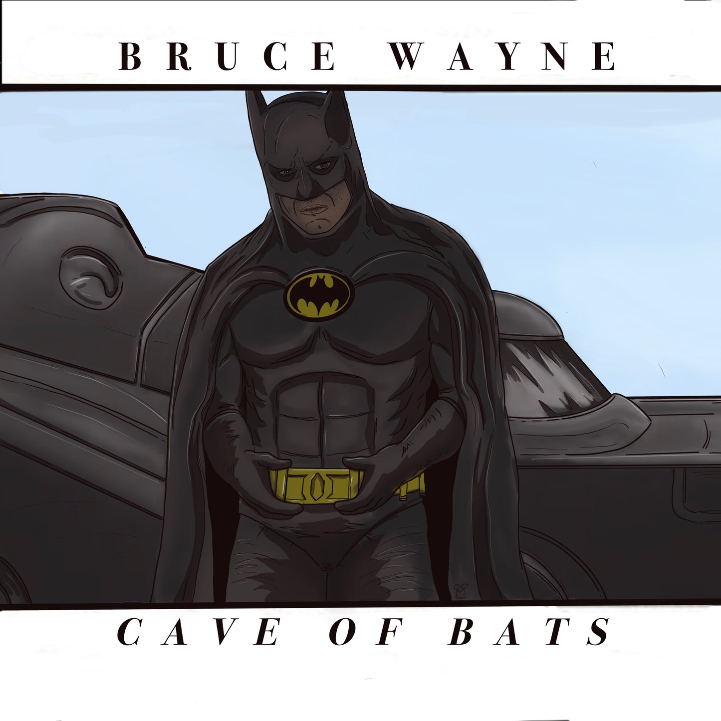 Bruce Wayne x Bruce Springsteen - album cover mashup poster – Candabis