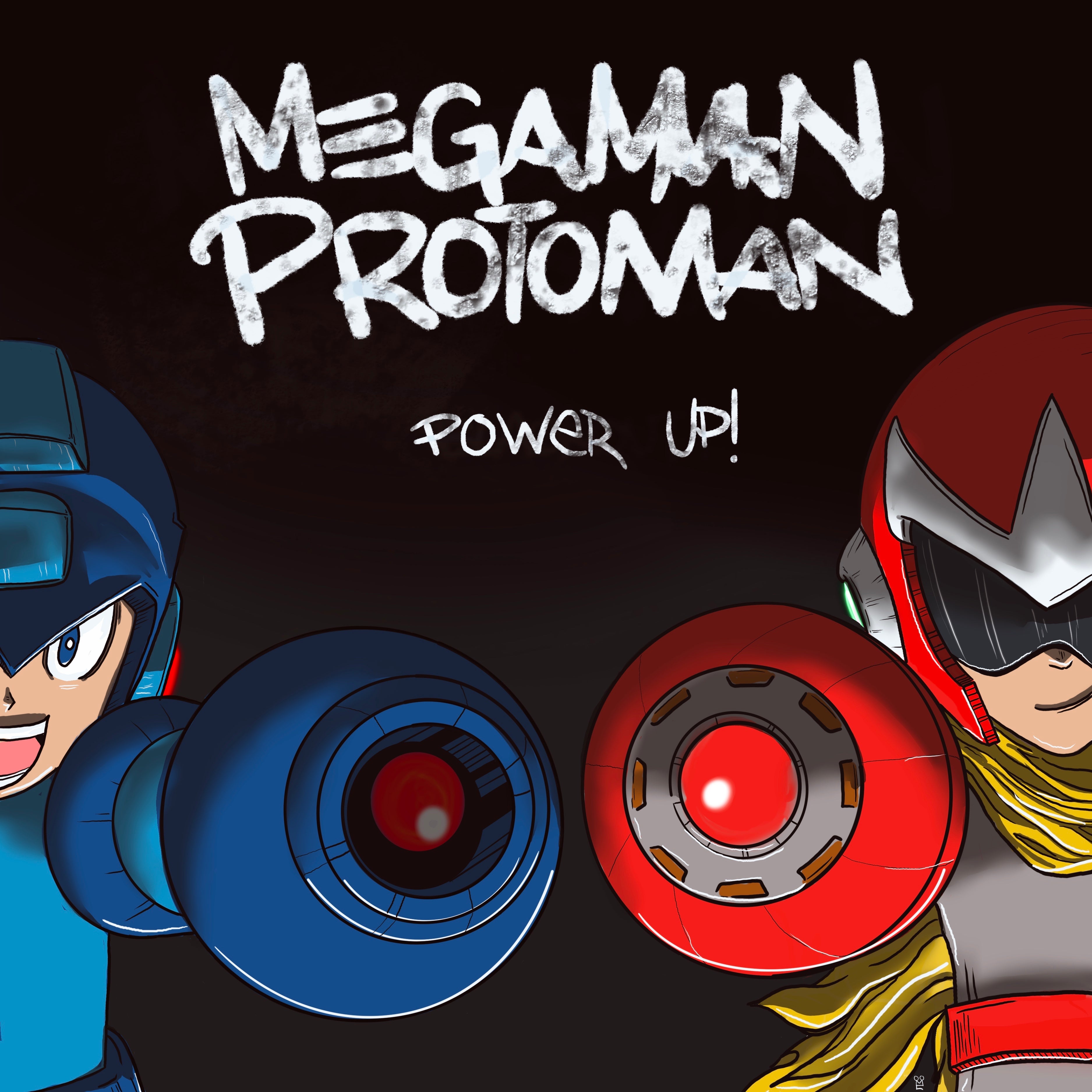 Megaman Protoman x method man redman album cover mashup poster – Candabis