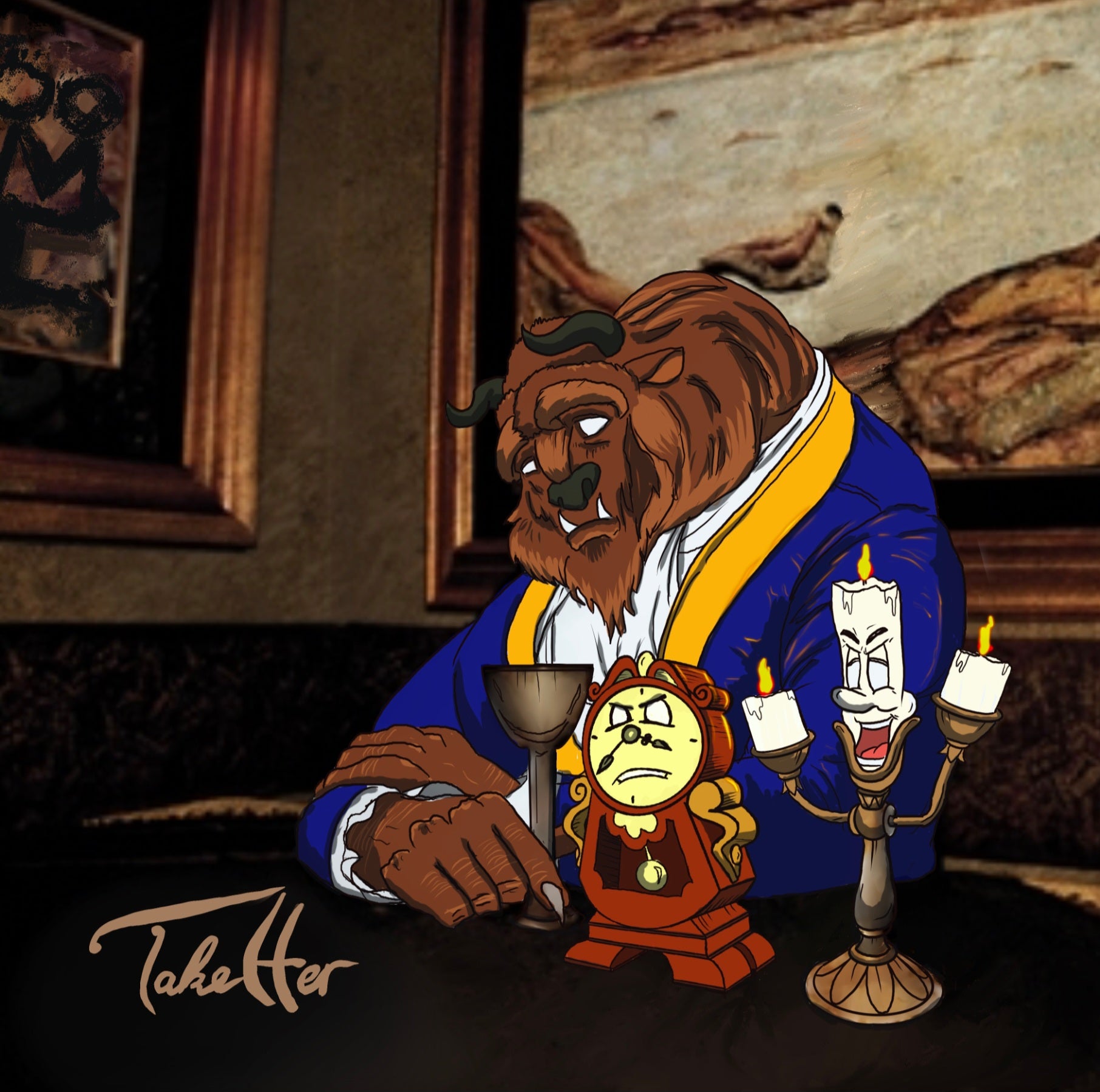 Beast x Drake album cover mashup – Candabis